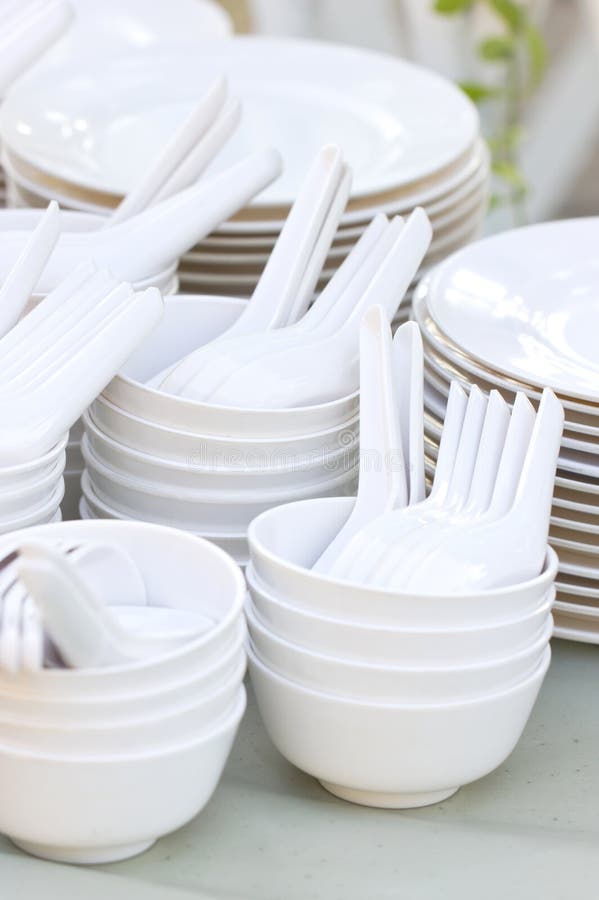 Stacks of Kitchenware. stock image. Image of cater, bowl - 36515183