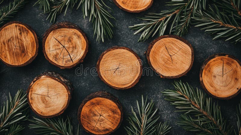 Stacks of Logs, Pine Trunks in Piles, Logging in the Timber Wood ...