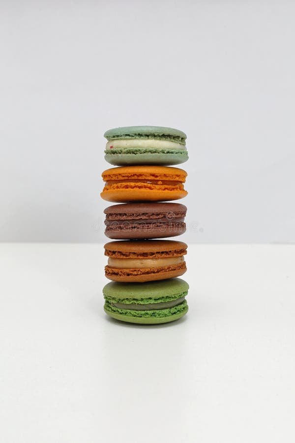 Stacks of Macarons stock image. Image of color, dessert - 146945079