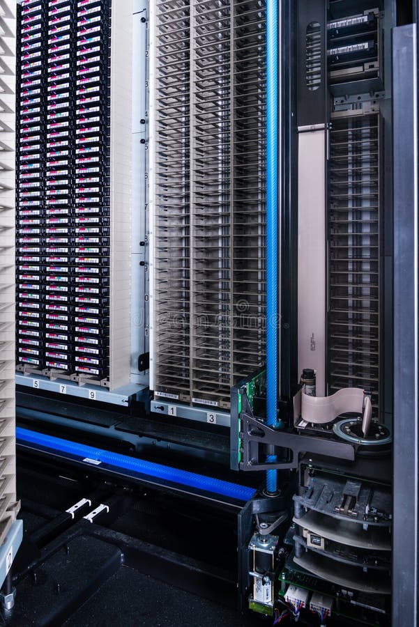 Stacks of Magnetic Tapes Used for Data Storage Stock Image - Image of ...