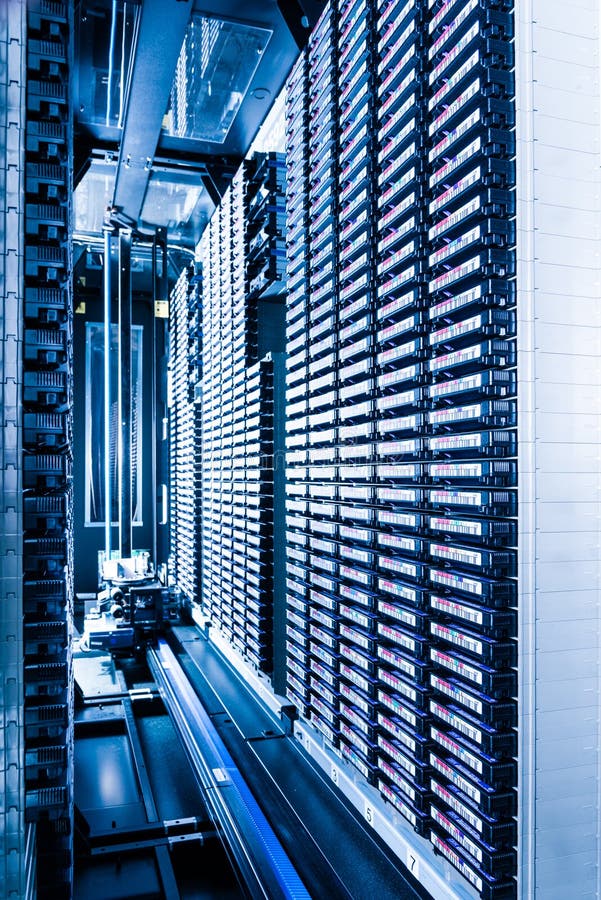 Stacks of Magnetic Tapes Used for Data Storage Stock Image - Image of ...