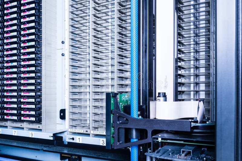 Stacks of Magnetic Tapes Used for Data Storage Stock Photo - Image of ...