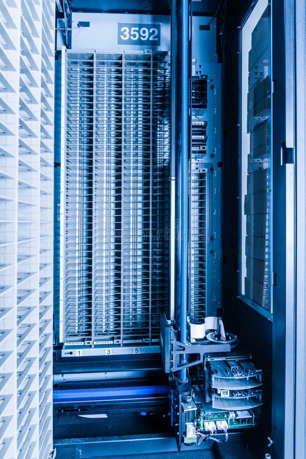 Stacks of Magnetic Tapes Used for Data Storage Stock Image - Image of ...