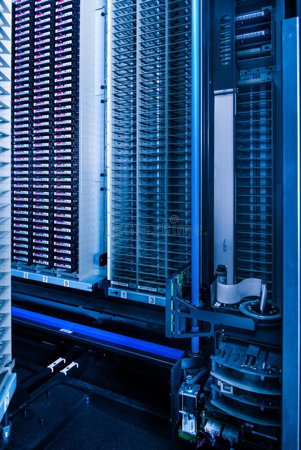 Stacks of Magnetic Tapes Used for Data Storage Stock Image - Image of ...