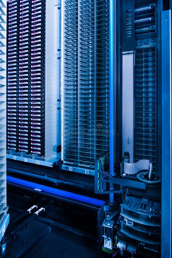 Stacks of Magnetic Tapes Used for Data Storage Stock Image - Image of ...