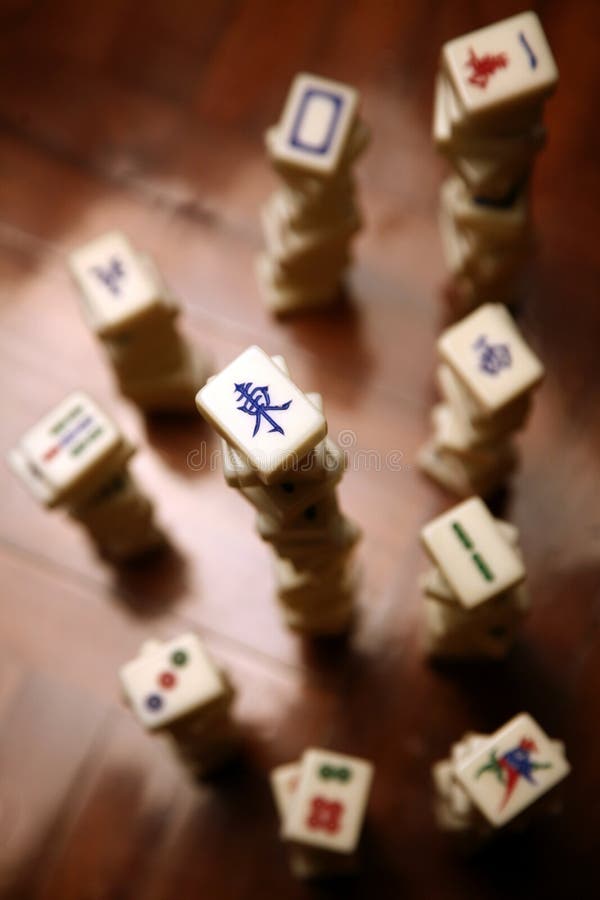 Mahjong tiles in rows stock photo. Image of design, game - 6022826