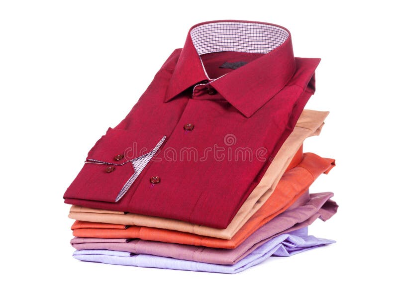Stacks of Many Colored Clothes Stock Image - Image of multi, color ...