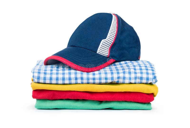 Stacks of Many Colored Clothes Stock Image - Image of clothing, group ...