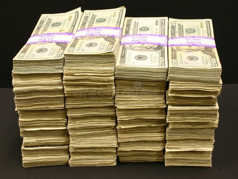 Stacks of Money stock photo. Image of green, pile, saving - 1447396