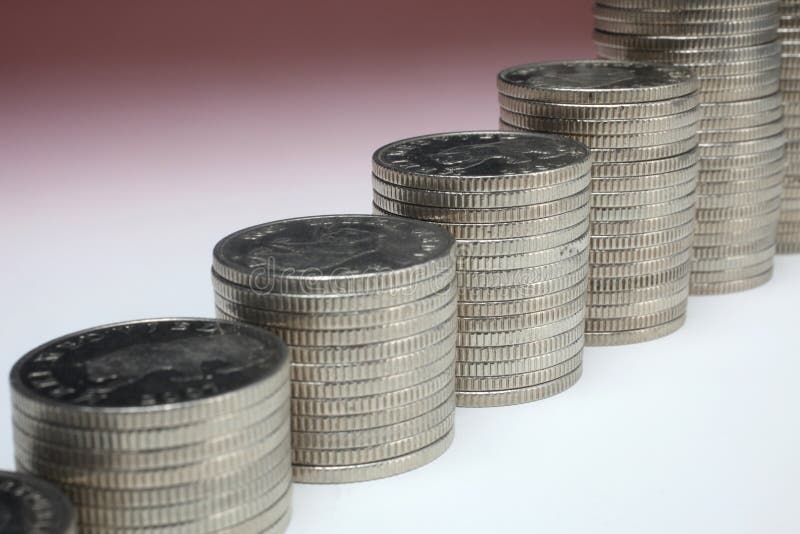 Stacks of money coins stock photo. Image of banking, buying - 94461850