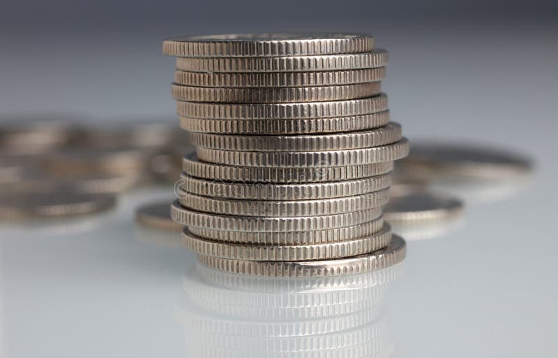 Stacks of money coins stock image. Image of market, home - 94461941