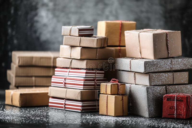 Holiday Express Parcels Organized and Prepared for Shipping during the ...