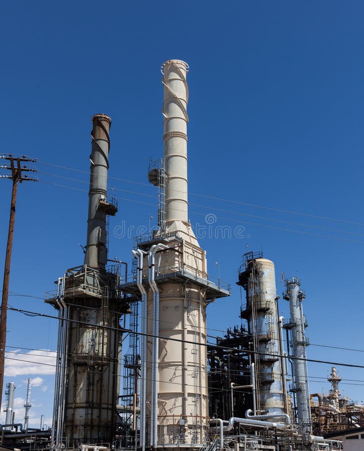 Oil Refinery stock photo. Image of tower, fuel, crude - 30143702