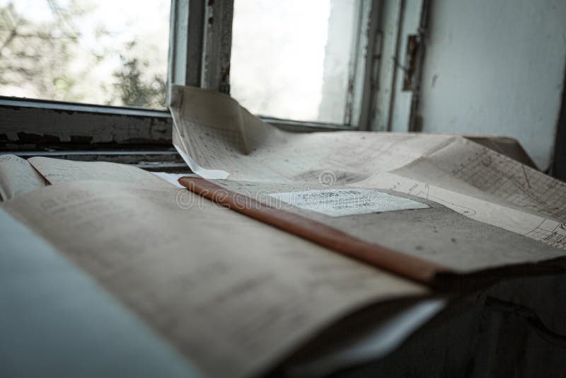 Stacks of Old Classified Documents on Paper and in Folders Stock Photo ...