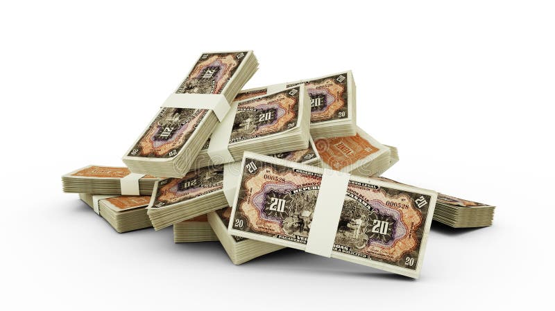 Stacks of Old Panamanian Balboa Notes Stock Photo - Image of profit ...