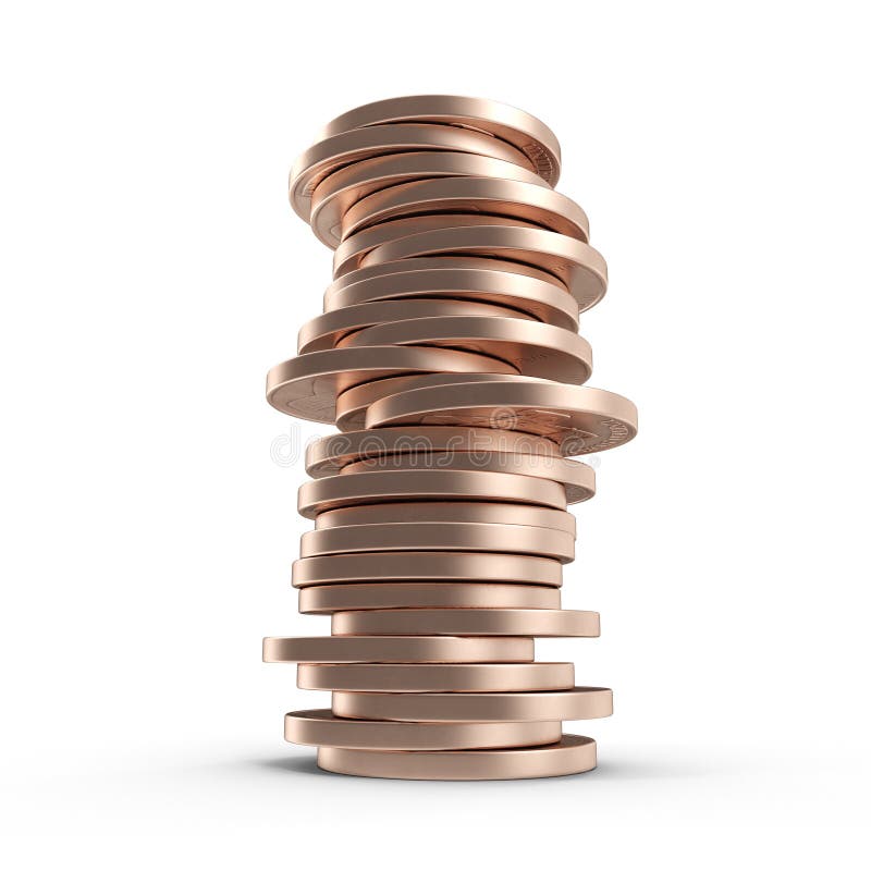 Stack Pennies Stock Illustrations – 202 Stack Pennies Stock ...