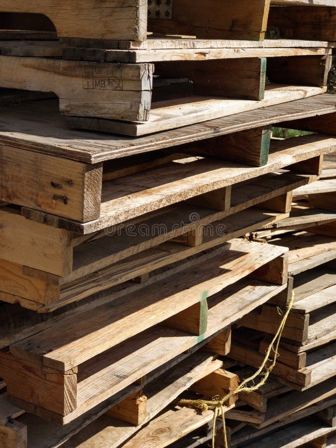 Stacks of pallets stock photo. Image of pattern, condition - 94534524