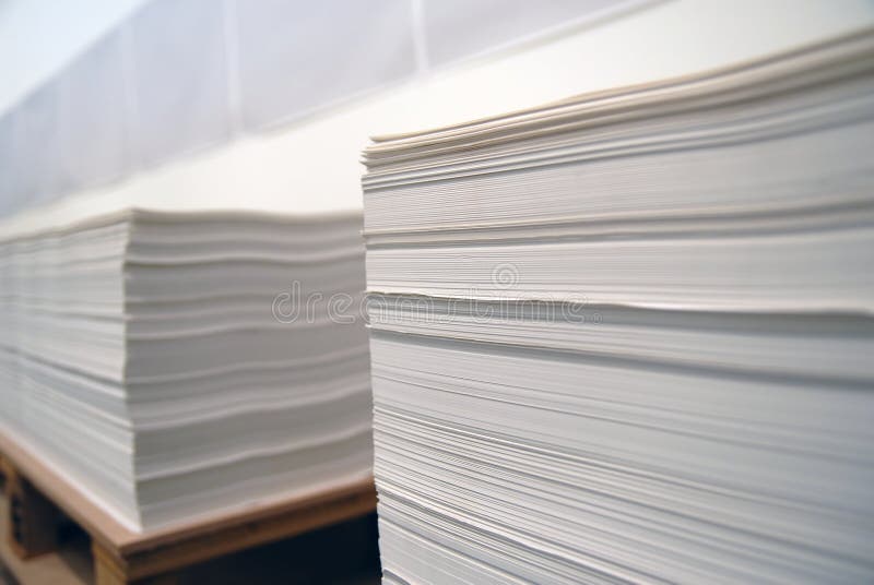 Stacks of Paper stock image. Image of pile, print, plant - 11761095