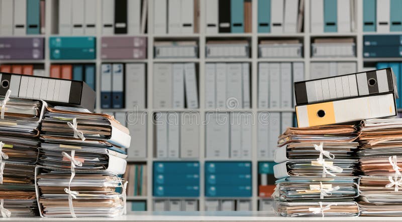 Stacks of Paperwork stock image. Image of stack, files - 2110643