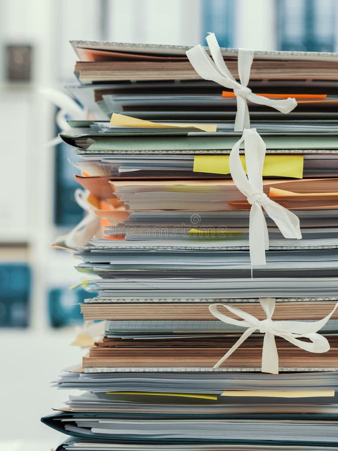 Stacks of Paperwork stock image. Image of stack, files - 2110643