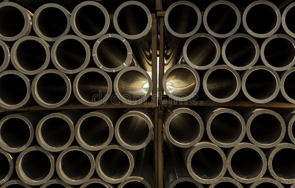 Stacks of Plastic Pipe stock image. Image of pipe, industrial - 30998749