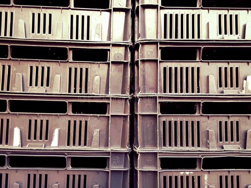 Stacks of Plastic Storage Boxes Stock Image - Image of profile ...