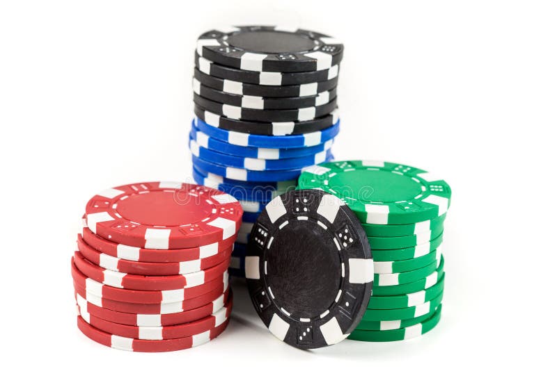 Stacks of poker chips stock image. Image of casino, denomination - 82314741