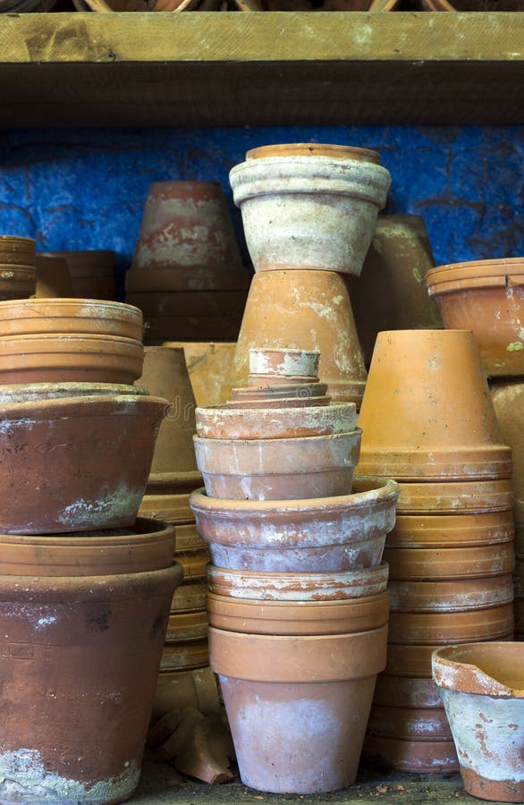 Stacks of Pots stock photo. Image of potting, victorian - 15003508