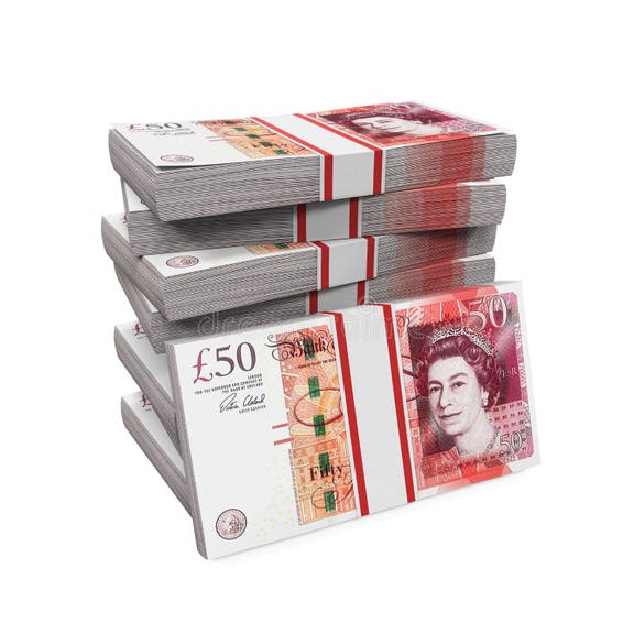 Stacks of 50 Pound Banknotes Editorial Stock Image - Illustration of ...