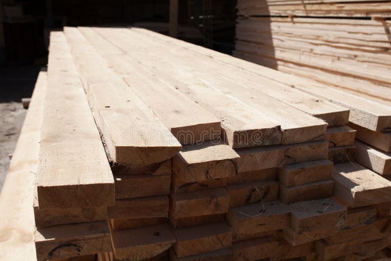 Stacks of prepared lumber stock photo. Image of close - 68045948