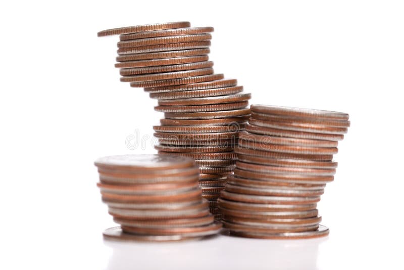 Stacks of quarters stock image. Image of money, stacks - 22388177