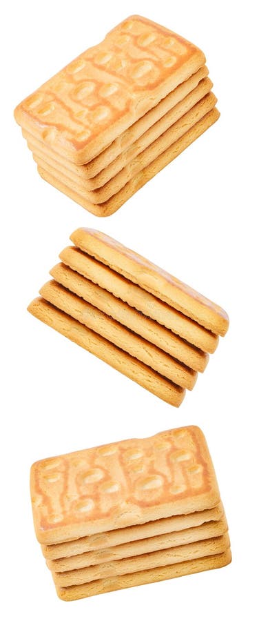 Rectangular Cookies Isolated Stock Image - Image of breakfast, biscuits ...