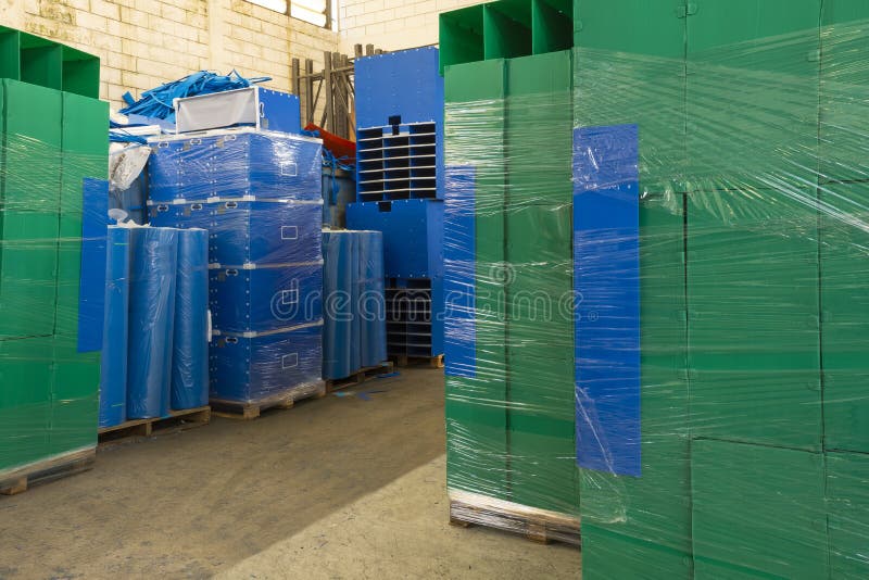 Stacks of Recyclable Shipping Boxes Stock Image - Image of case, empty ...