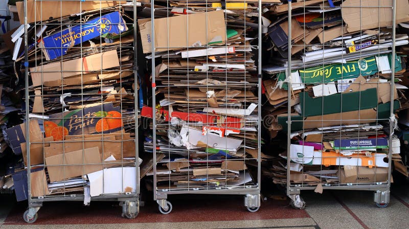 A recycling bin outside stock photo. Image of metal - 107444698