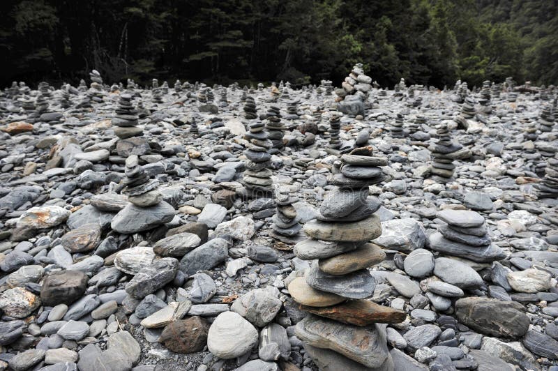 Stacks of rocks stock photo. Image of kiwi, alpine, haast - 25402158