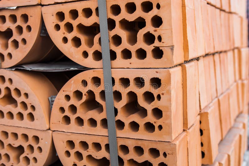 Stacks of silicate bricks stock image. Image of masonry - 41263437
