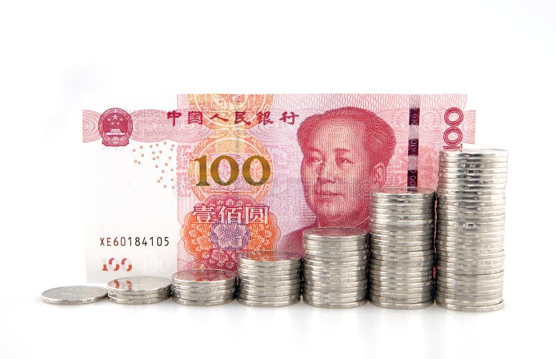 A Pile of Chinese Coins Grow Up Stock Image - Image of pile, exchange ...