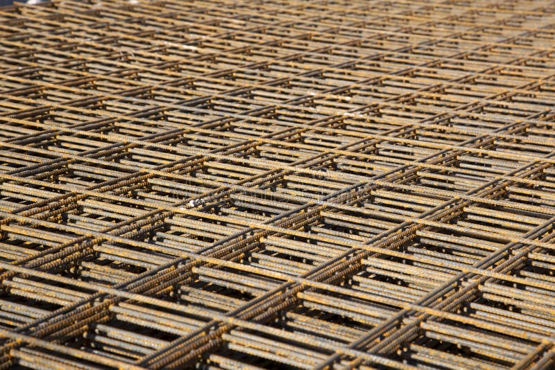 Stacks of steel grid stock photo. Image of gridlines - 17804158