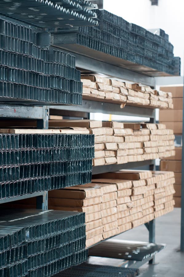 Stacks of steel stock photo. Image of steel, factory - 36265656