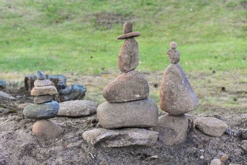 7 Stacks of Stones stock image. Image of balance, stacking - 7270289