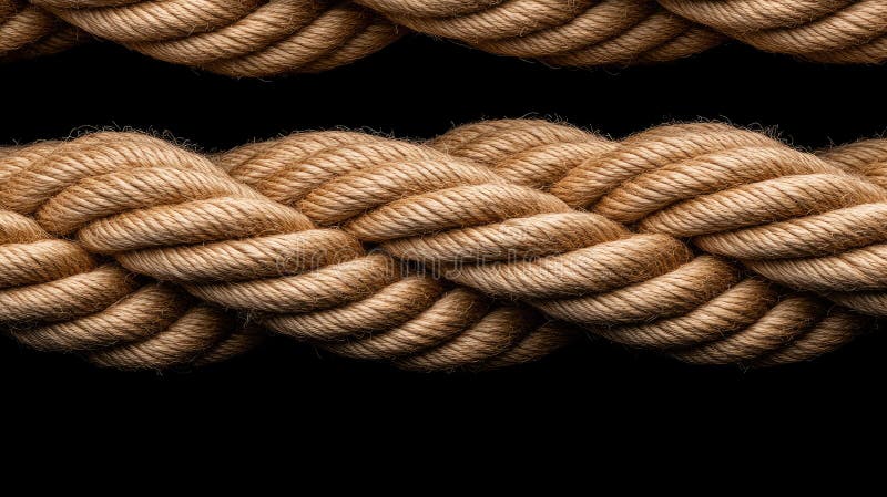 Stacks of Thick Jute Rope Showcase Natural Textures, Ideal for Outdoor ...