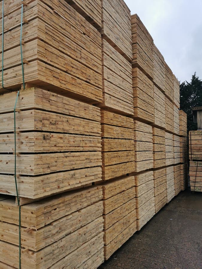 Stacks of timber slates stock photo. Image of roof, slats - 217534354