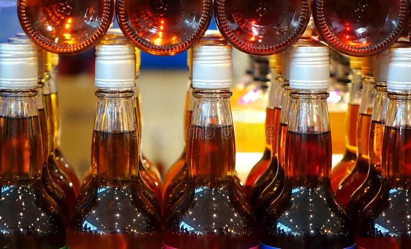 Stacks of Vinegar Bottles stock image. Image of full - 61004029