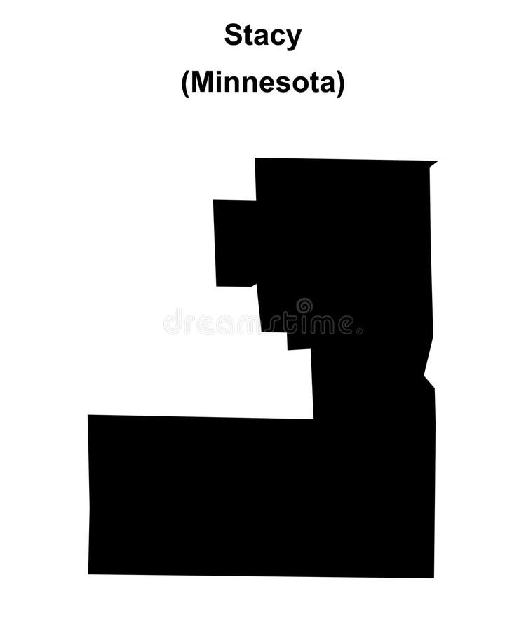 Stacy outline map stock illustration. Illustration of boundaries ...
