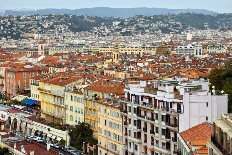 Nice - Panoramautsikt Av Port De Nice Redaktionell Arkivfoto - Bild av ...