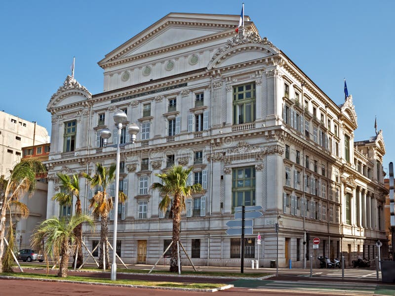 Stad Van Nice - Opera DE Nice Stock Afbeelding - Image of centrum ...