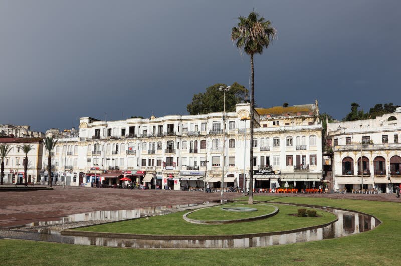 Stad van Tanger, Marokko redactionele fotografie. Image of marokkaans ...