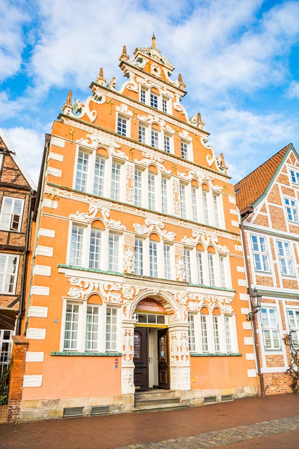 Stade, Germany - November 12, 2019. Details of German Architecture ...