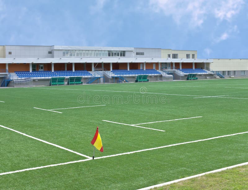 Stadio Della Tribuna E Campo Di Rugby Fotografia Stock - Immagine di ...
