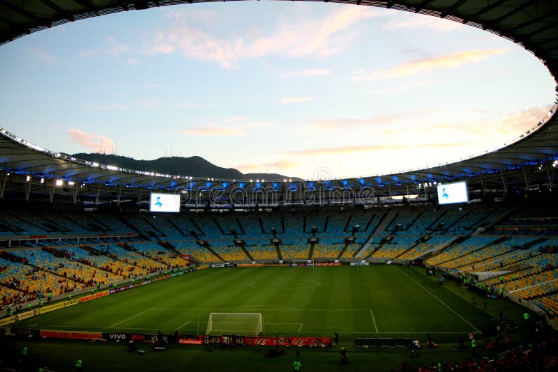 Lo Stadio Di Maracana Situato in Rio De Janeiro, Brasile Fotografia ...